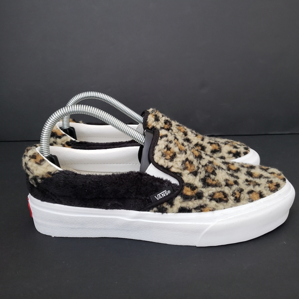 Vans Classic Slip On 59 Sherpa Leopard Print Shoes Sn… - Gem
